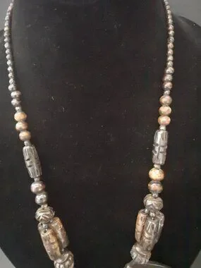 No Brand | Jewelry | Vintage African Tribal Hand Carved Horn Beads ...